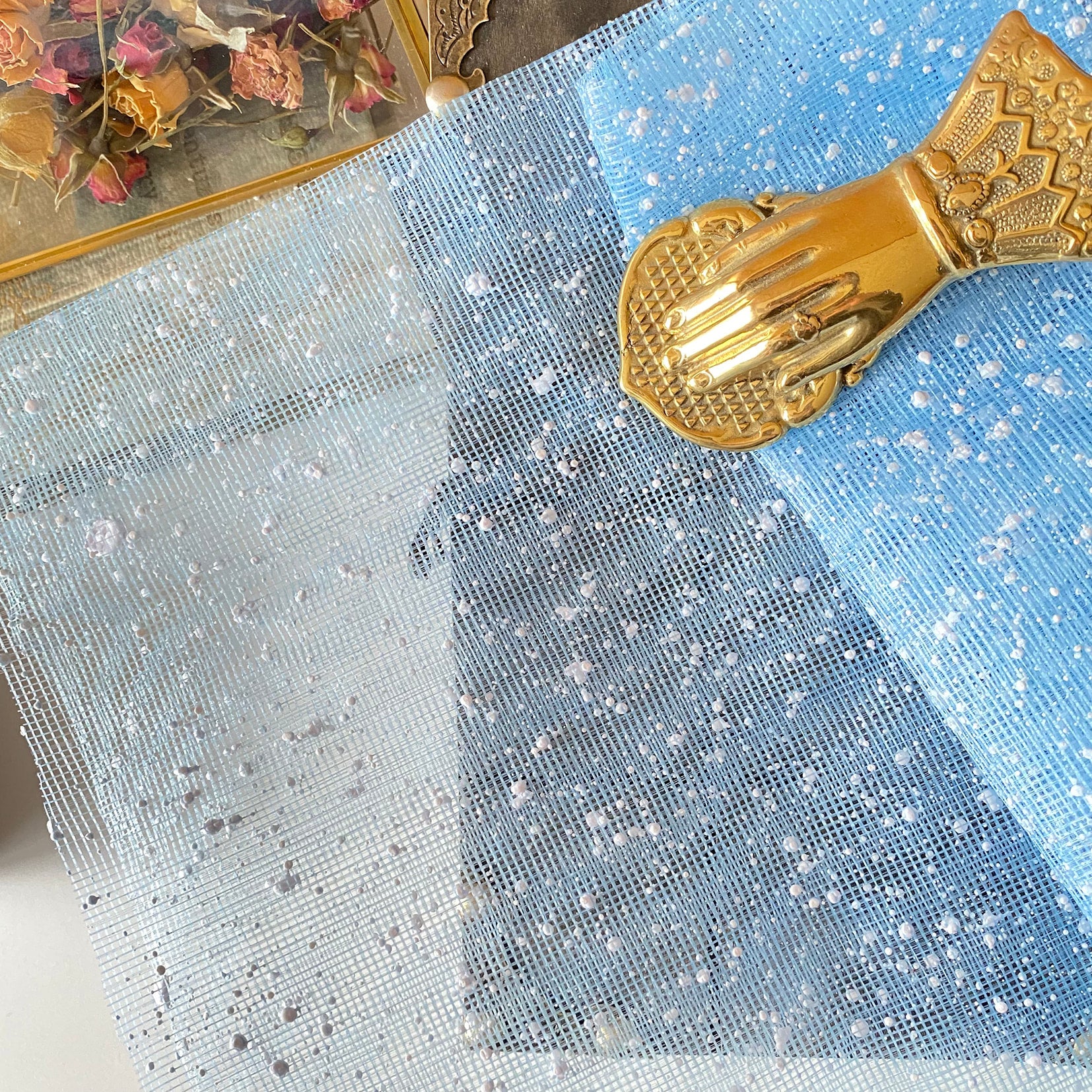 Snowball Mesh Fabric | My Sis Lily